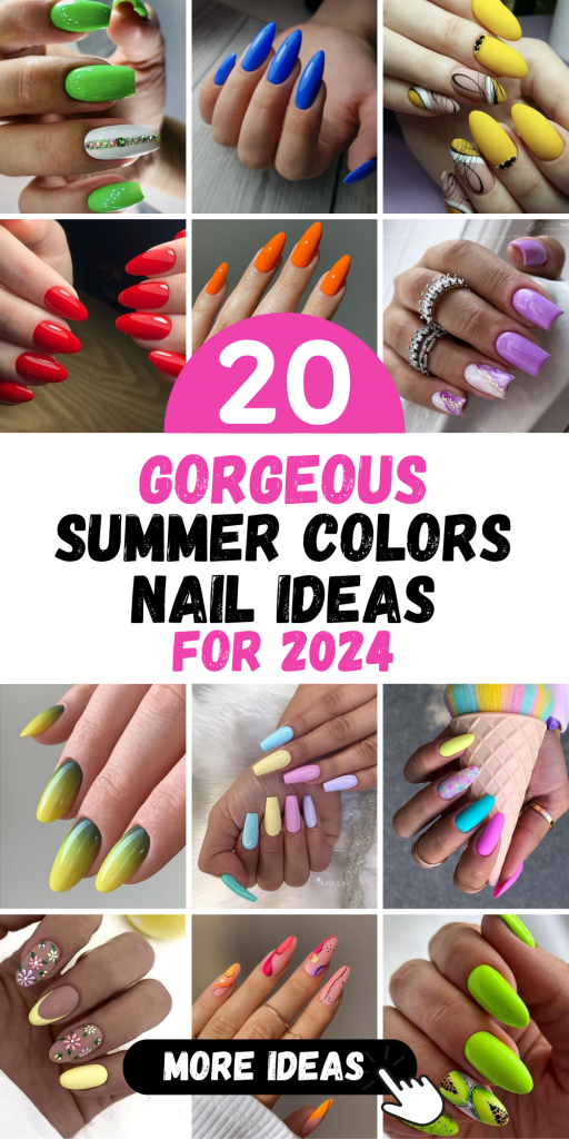 Top 20 Summer Nail Colors for 2024: Trendy Acrylic & Gel Designs You'll ...