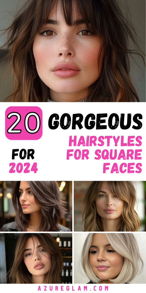 20 Hairstyles for Square Faces 2024 Hairstyles for Square Faces 2024 ...