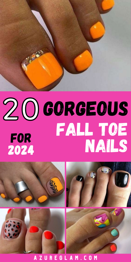 20 Unique Fall Toe Nails 2024 Ideas with Stunning Pedicures and Trendy ...