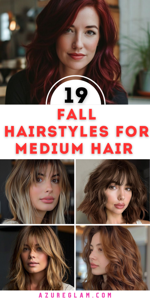 20 Fall Hairstyles for Medium Hair 2024: Cute, Easy, Simple and Casual ...