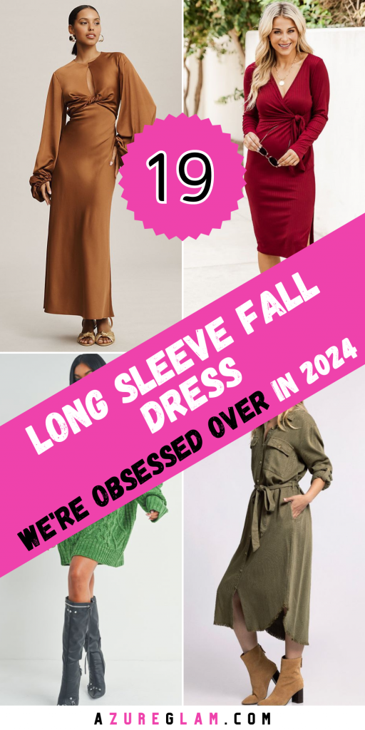 19 Fall Long Sleeve Dress Ideas 2024: Midi, Casual, Wedding Guest ...