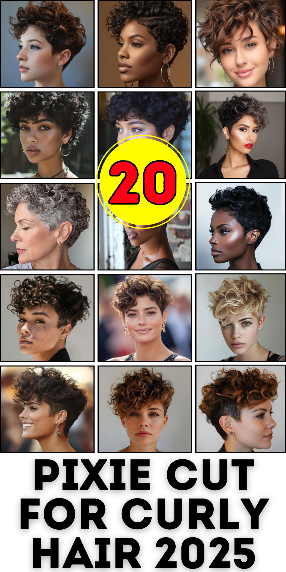 Pixie Cut For Curly Hair 2025: 20 Ideas For Round, Chubby, Oval And ...