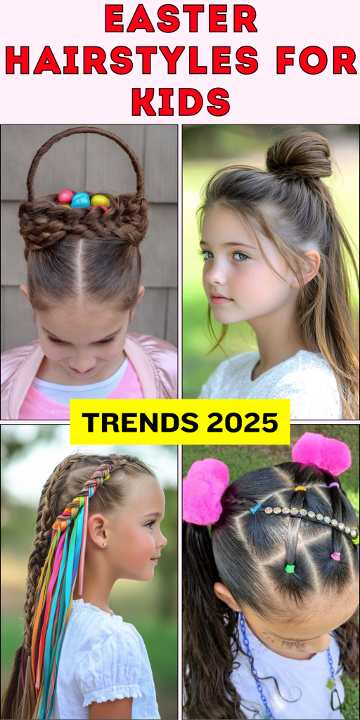 17 Easter Hairstyles For Kids With Easy Braids, Buns Bunny Ears And ...