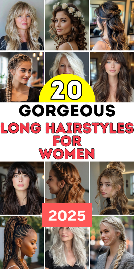 20 Long Hairstyles For Women 2025 With Curly And Straight Hair, Layered ...