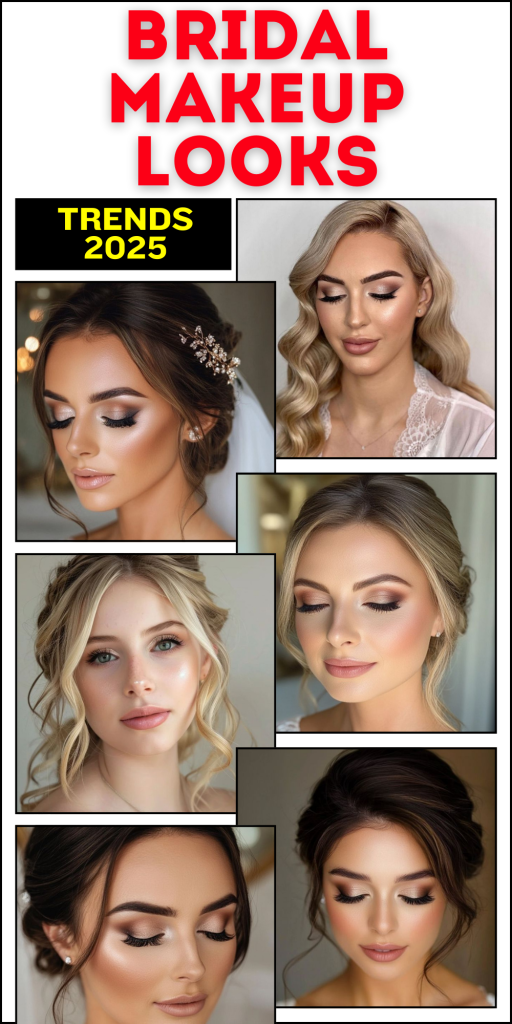 Bridal Makeup Looks 2025: 22 Modern Ideas With Pink, Gold, Glam And ...