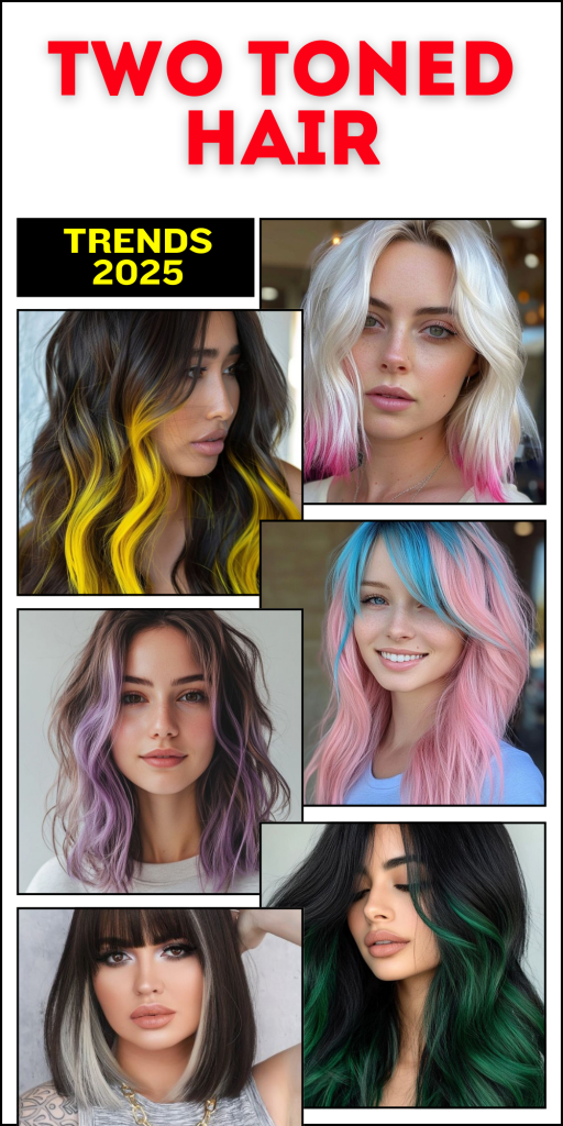 Two Toned Hair 2025: 21 Color Ideas Styles For Blondes And Brunettes ...