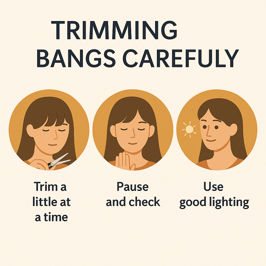 7 Easy Ways to Cut Bangs at Home: Step by Step Tutorial for Curly ...