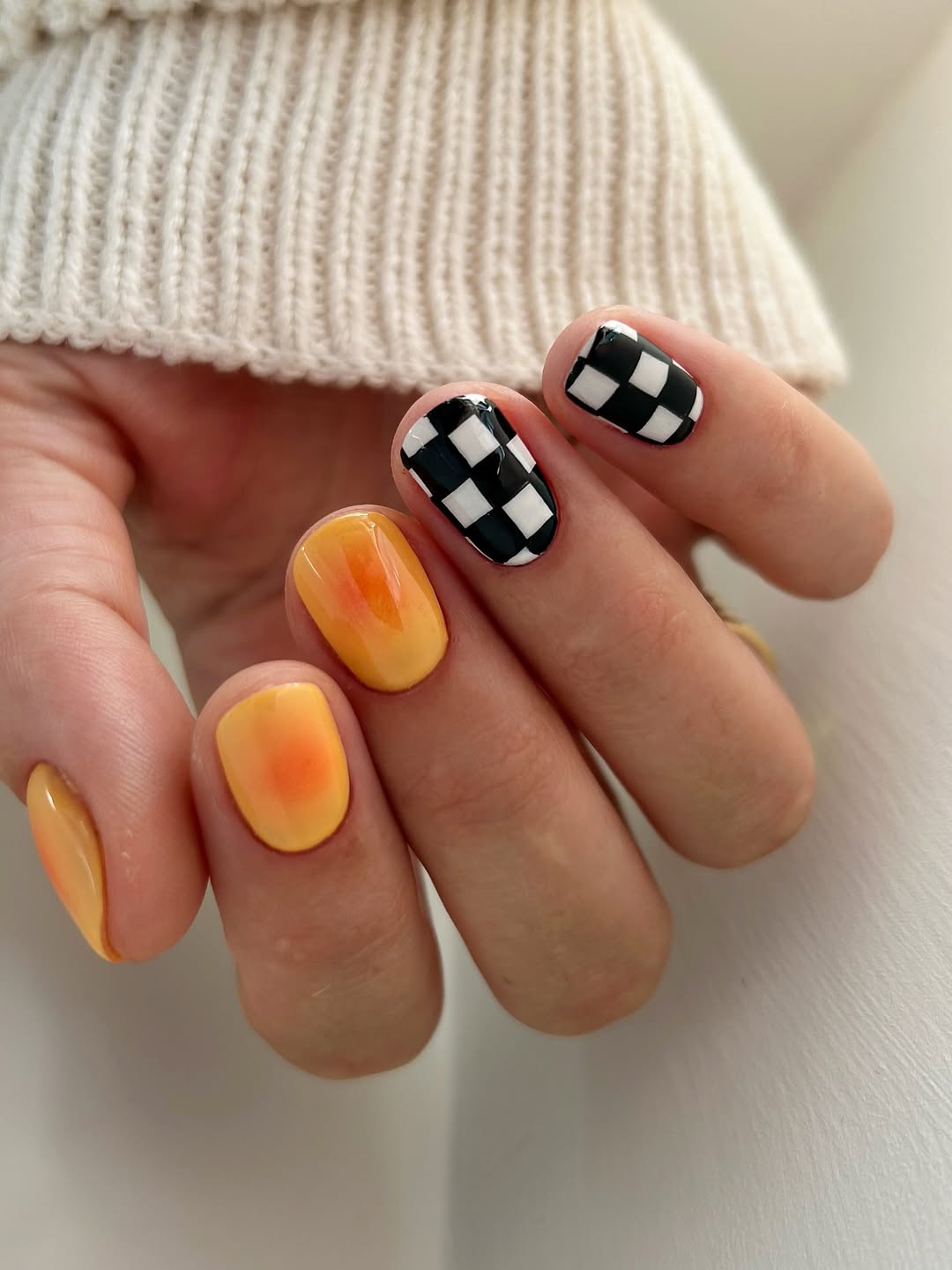 29 Checkerboard Nail Ideas for 2026