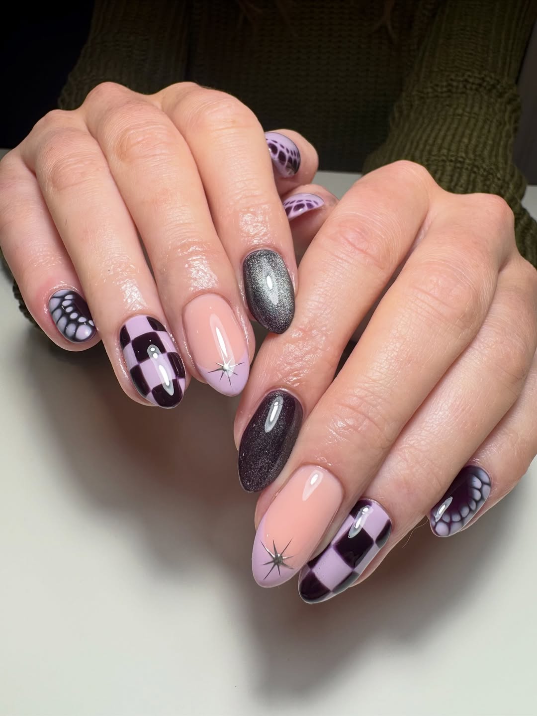 29 Checkerboard Nail Ideas for 2026